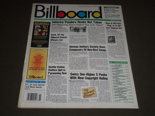 1992 DECEMBER 19 BILLBOARD MAGAZINE - GREAT VINTAGE MUSIC ADS & CHARTS ...