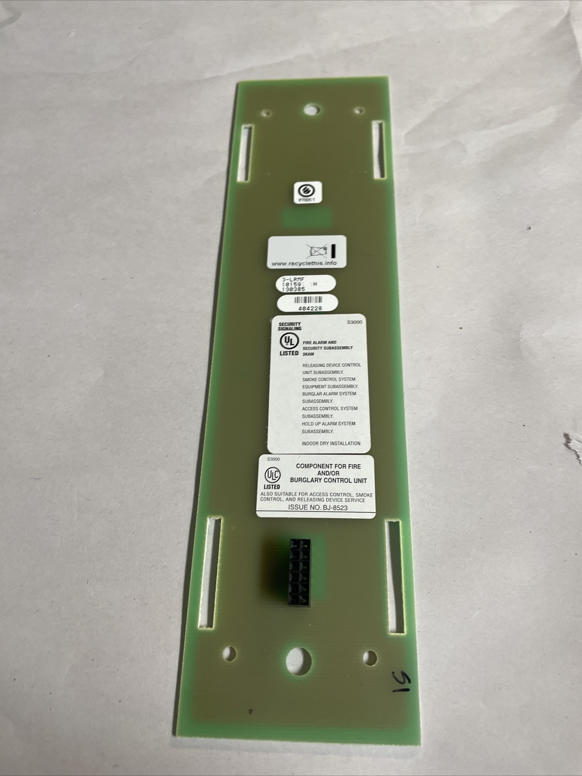 Edwards EST 3 3-LRMF Blank Replacement Module Fire Alarm @MB163 | eBay