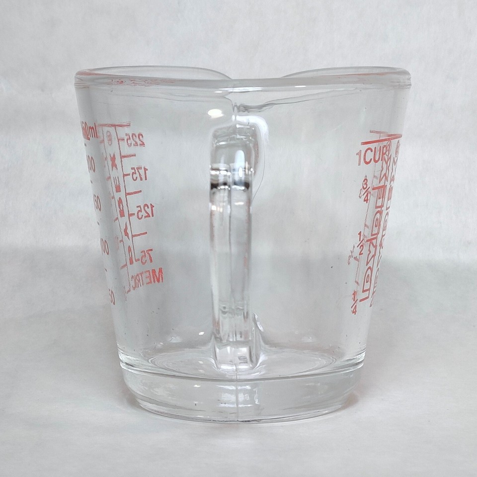 Vintage PYREX 508 Measuring Cup Glass D Handle 8 oz 1970s MCM Made in ...