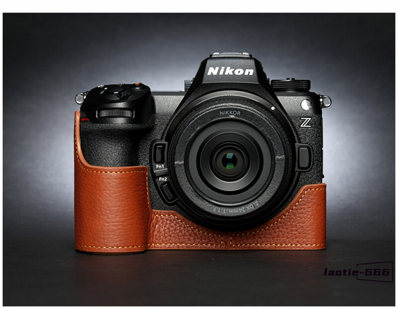 Genuine Leather Half Case for Nikon Z6III Z63 Camera Handmade Retro ...
