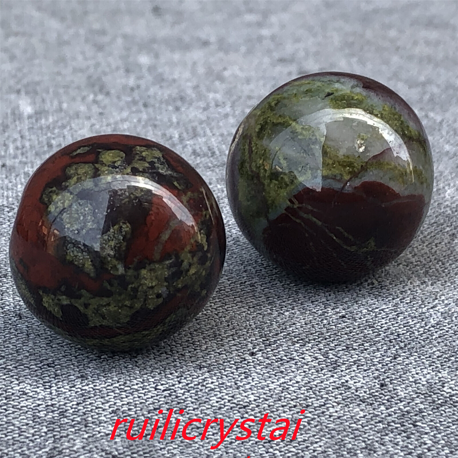 1pc Natural dragon blood stone ball quartz crystal sphere reiki ...