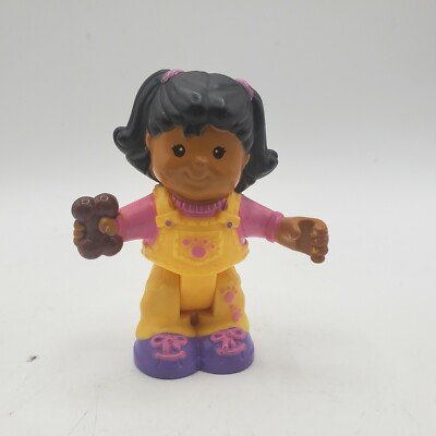 Fisher Price Little People PET SHOP GIRL MIA, BONE Poseable Bendable ...