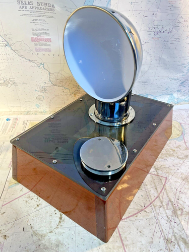 (1) 4" Mariner Stainless Cowl Vent on Teak Dorade Box with Stainless ...
