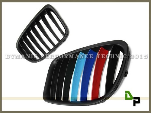 10-15 BMW E84 X1 20i 28i 35i SUV Matte Black Front M Tri Color Grille ...
