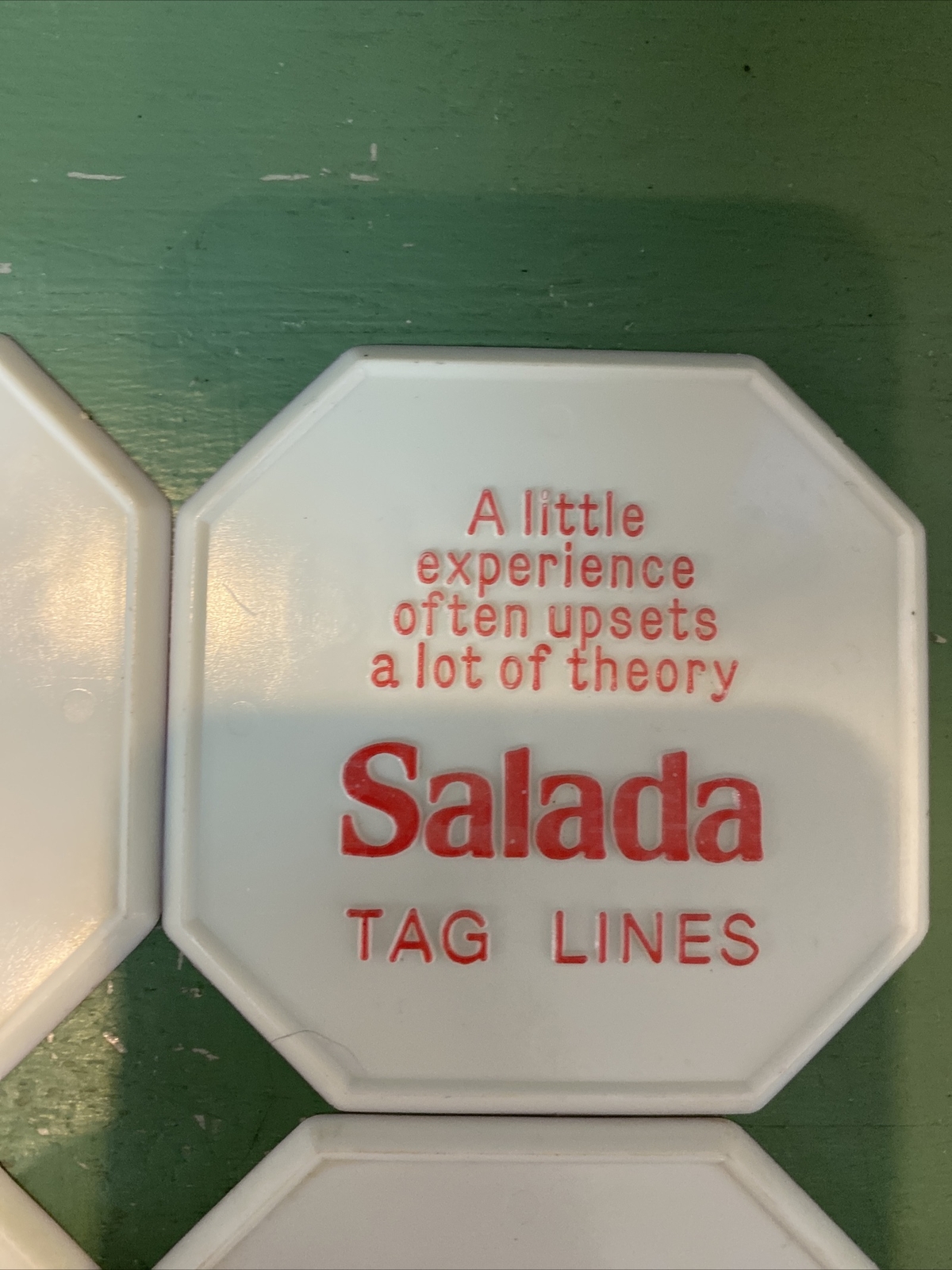 Set of 8 Vintage Salada Tea Tag Lines Advertising Drink Coasters | eBay