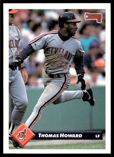 1993 Donruss 257 Thomas Howard Cleveland Indians Baseball Card | eBay