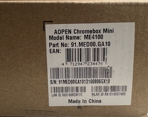 New AOPEN Chromebox Mini ME4100 91.MED00.GA10 Full System | eBay