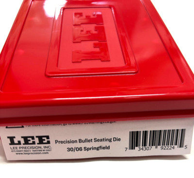Lee 92224 30/06 Springfield Micrometer Precision Bullet Seating Die & 4 ...