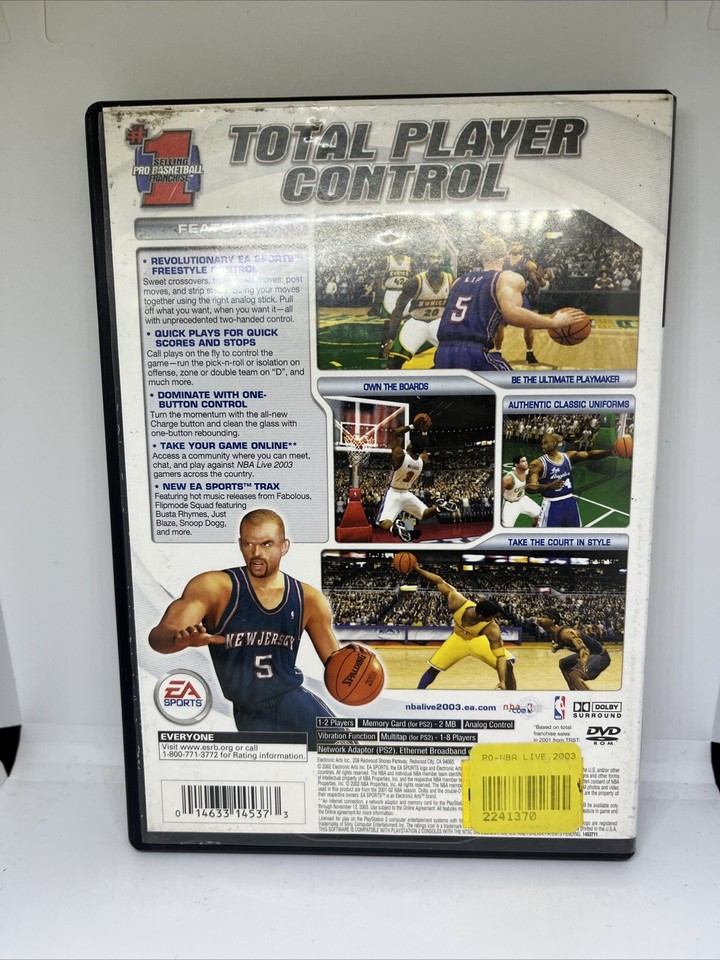 NBA Live 2003 PlayStation 2 PS2 Complete | eBay