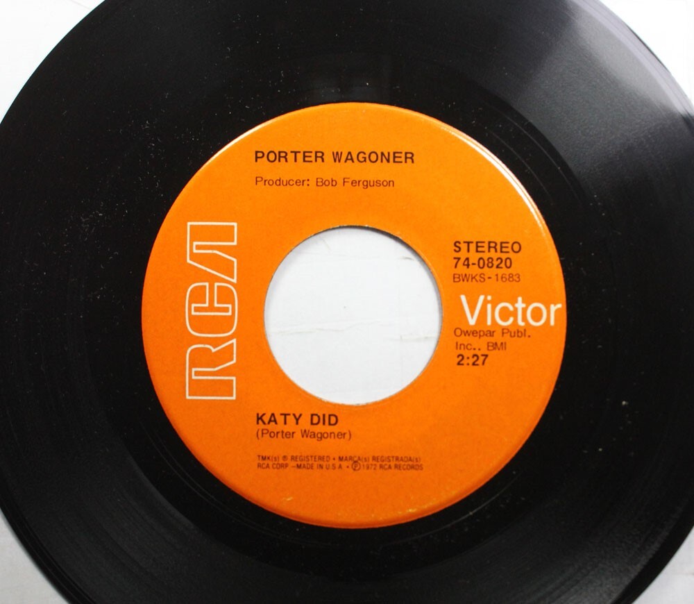 Country 45 Porter Wagoner - Katy Did / Darlin' Debra Jean On Rca Victor ...