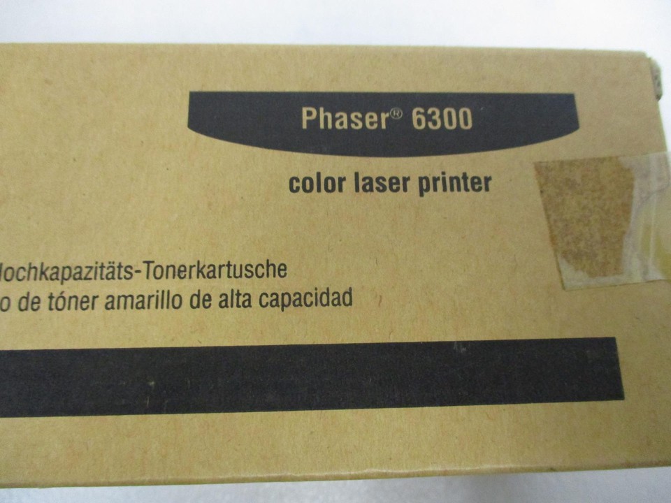 XEROX PHASER 6300 HIGN CAPACITY YELLOW TONER CARTRIDGE | eBay