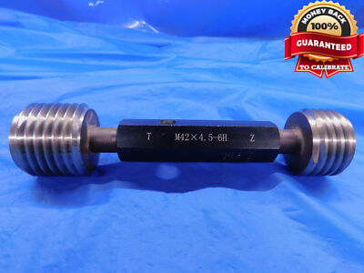 M42 X 4.5 6H METRIC THREAD PLUG GAGE GO NO GO P.D.'S = 39.077 & 39.394 ...