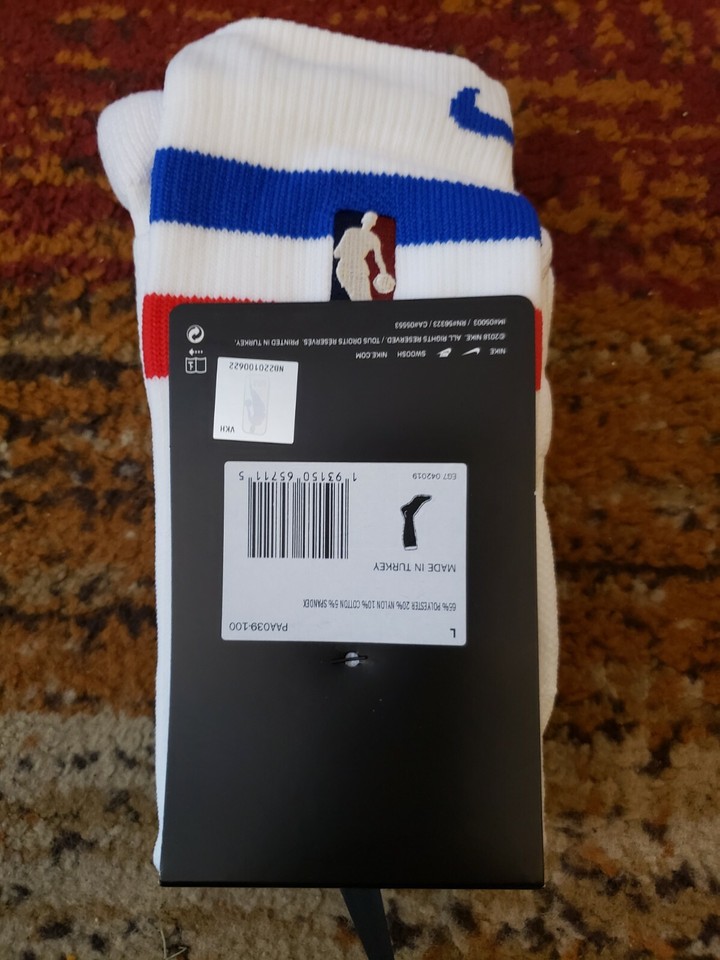 Nike Jordan Elite NBA WNBA Team Color Socks Over Calf Short Crew NWT sz ...