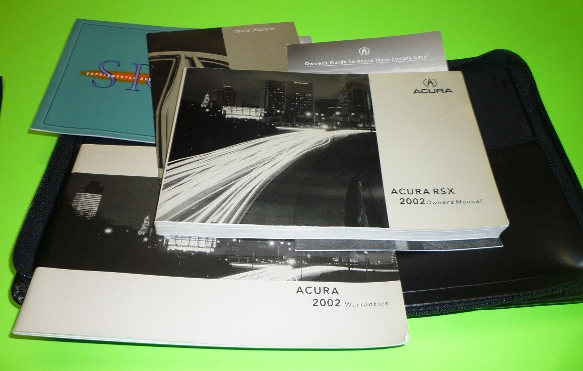 2002 Acura Rsx Owners Manual