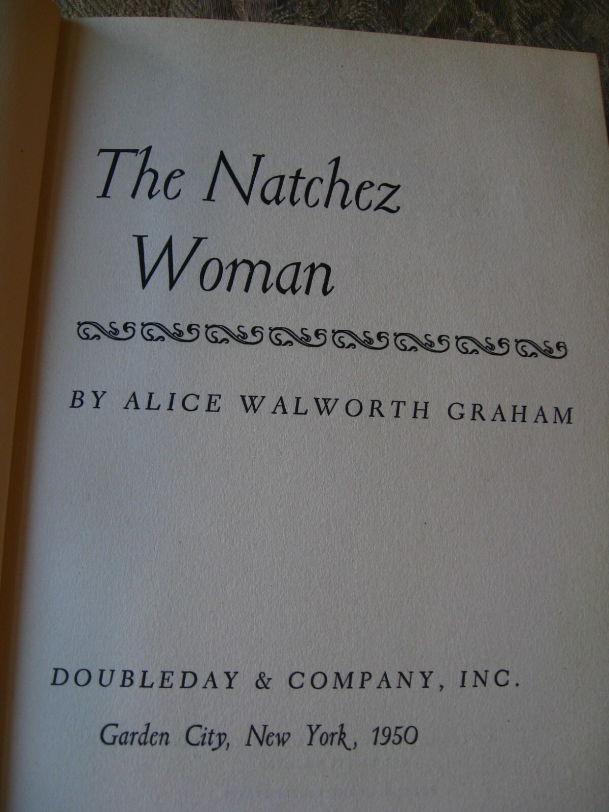 Alice Walworth Graham - The Natchez Woman - 1950 - hardcover | eBay
