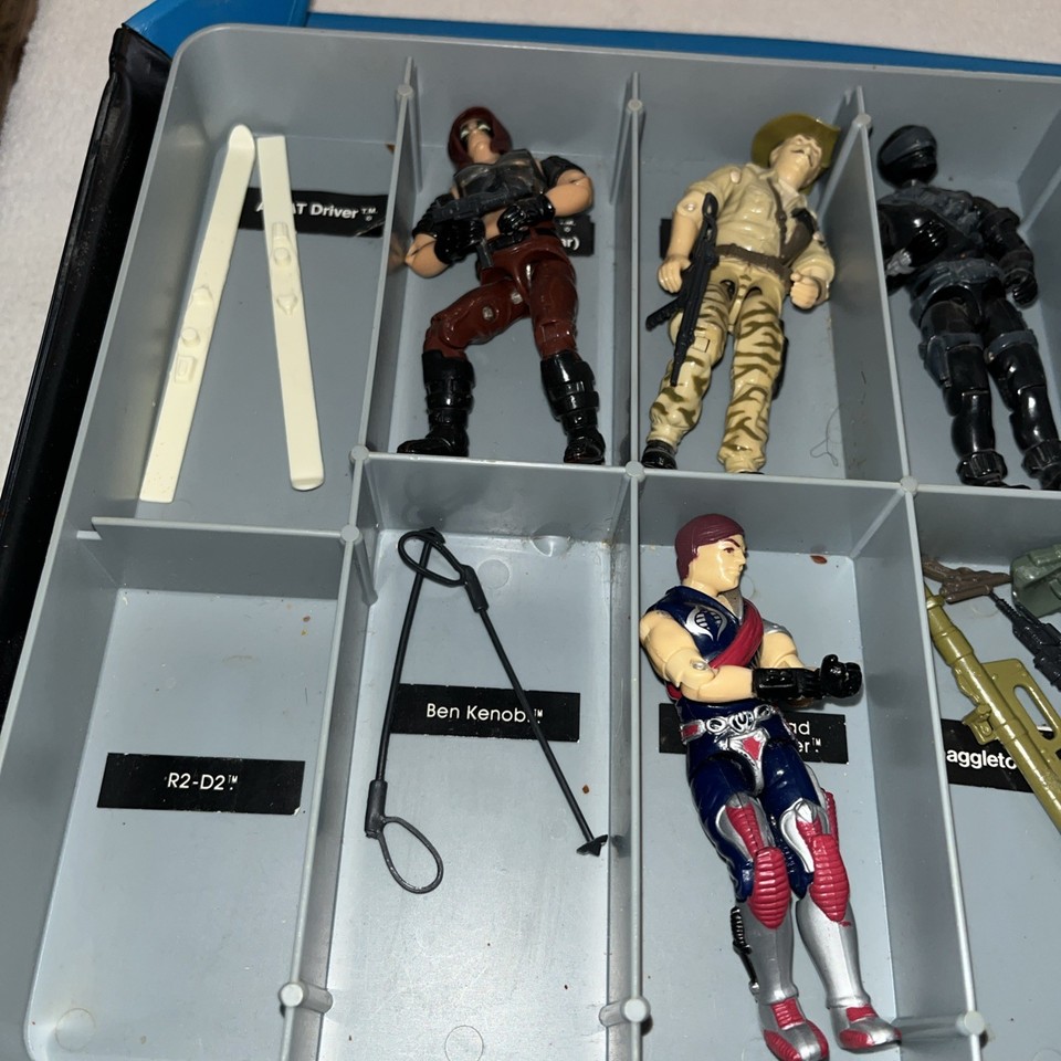 Vintage 1978 Star Wars Kenner Figure Collector's Case W/ Some Figures ...