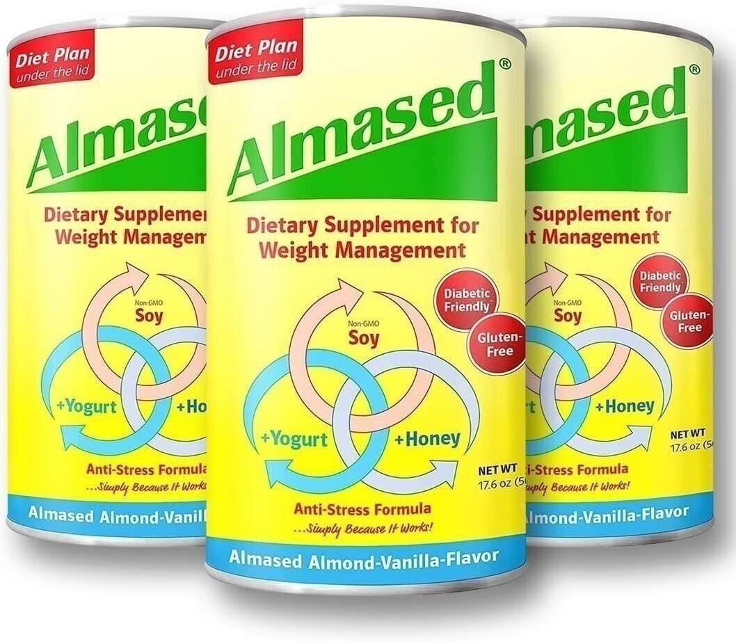 Almased Protein Vanilla Shake Powder - Vanilla Flavor - 17.6 oz, Pack ...