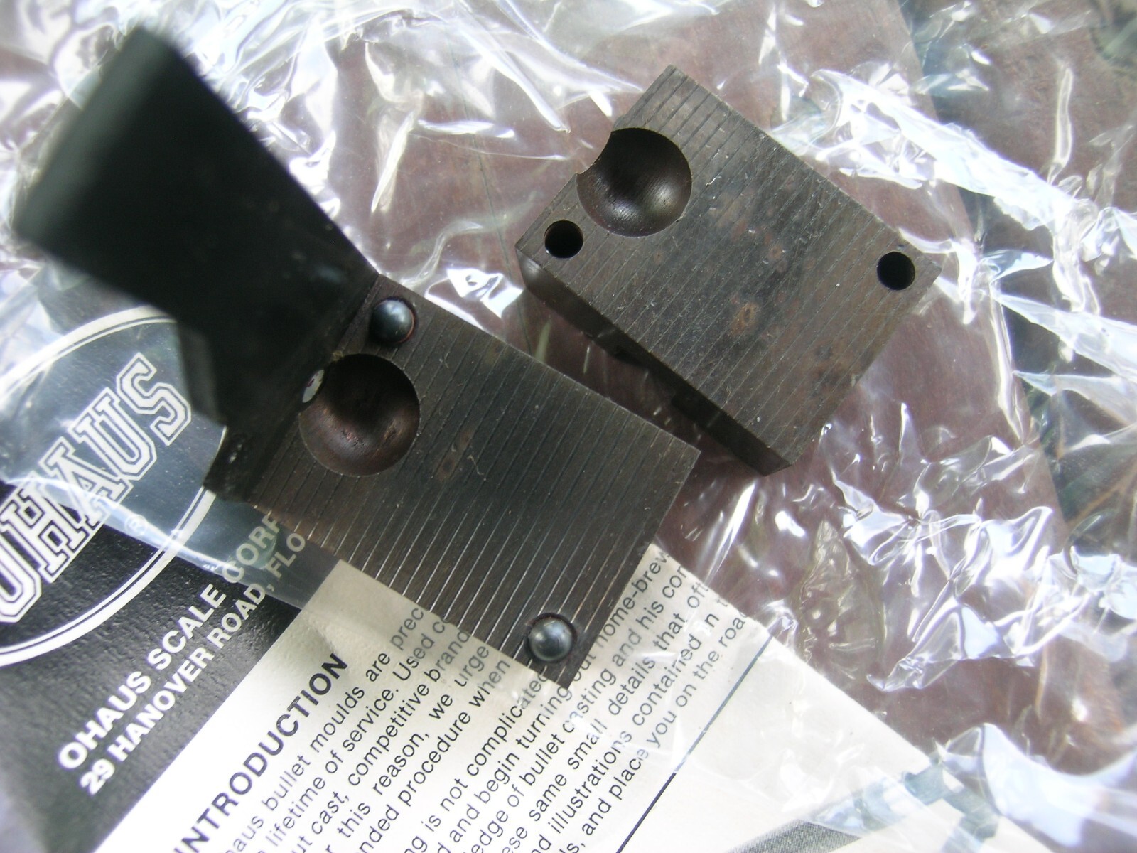 Ohaus 1 Cavity Bullet Mould Mold .454 Round Ball for Muzzleloader New ...