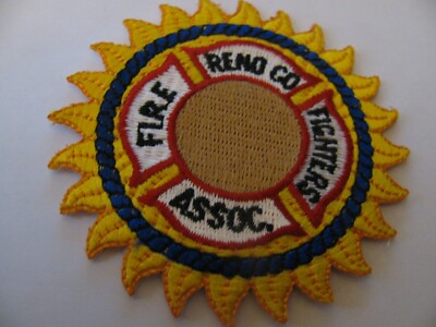 KANSAS KS - Reno County Firefighters EMT Fire Rescue Dept Patch Iron On ...