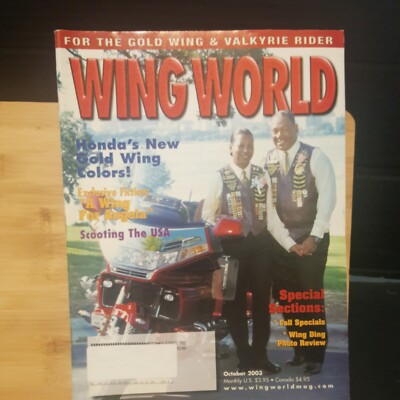 Wing World Magazine October 2003 Volume 26 Issue 10 E707 | eBay