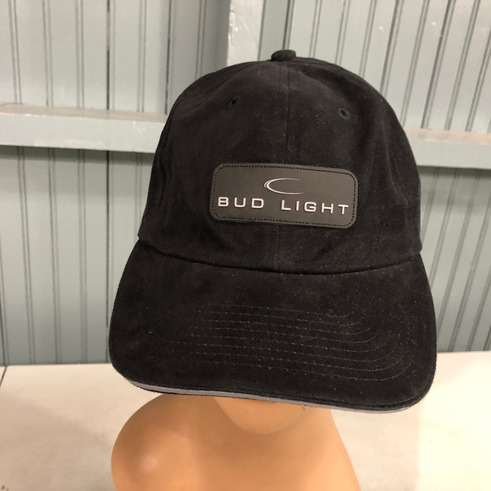 Anheuser Busch Bud Light Black Baseball Cap Hat Strap… - Gem