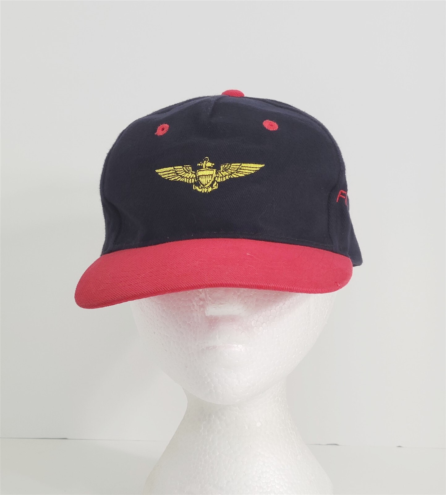 Marine Corps Flight Safety Blue Red Ball Cap Hat Embr… - Gem