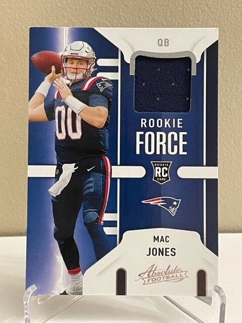 2021 Panini Absolute Mac Jones Rookie Force Patch #RF-MJO Patriots RC ...