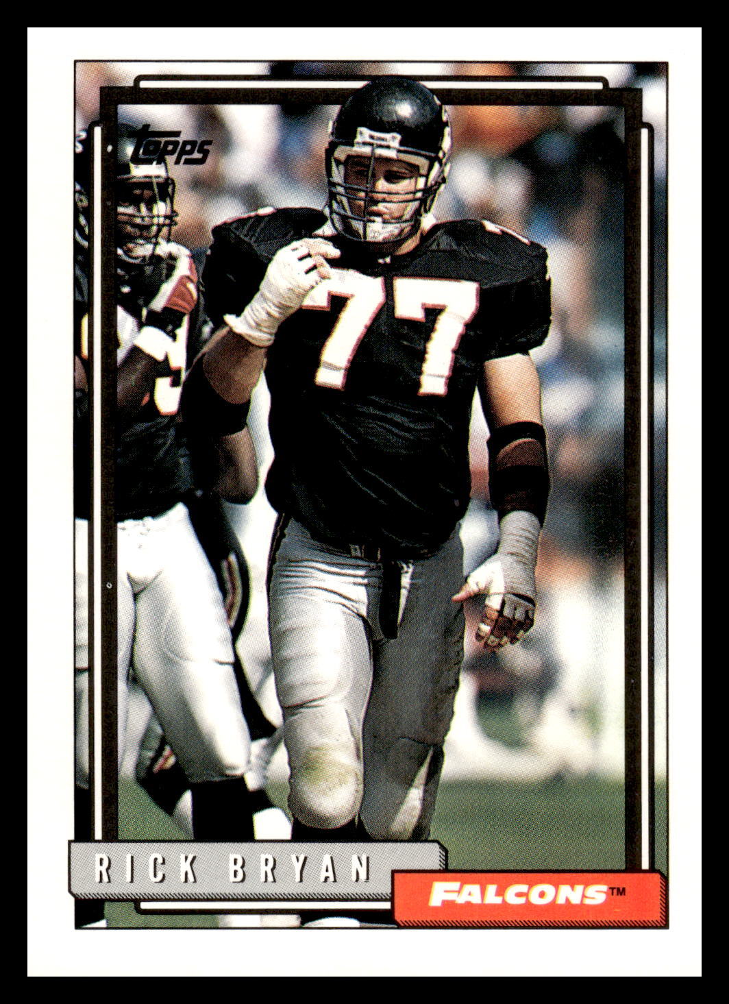 1992 Topps #607 Rick Bryan Atlanta Falcons Football Card NM | eBay