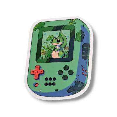 Anime Game Console Vinyl Sticker (II05): Grass Leaf Lizard Dragon, 2 in ...
