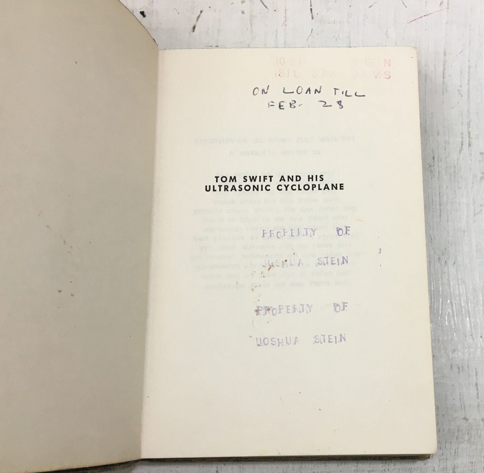 Lof of 9 Different Tom Swift Jr. Adventures Victor Appleton II Books ...