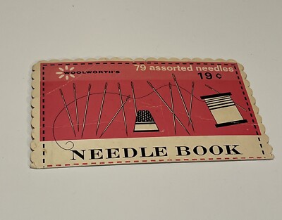 Woolworth's Needle Book 79 Assorted Needles Vintage West Germany Steel ...