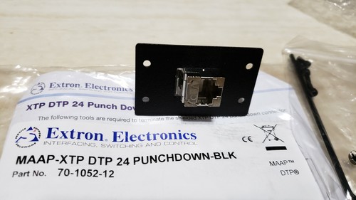 Extron MAAP-XTP DTP 24 Punch Down Jack 70-1052-12 (Black) | eBay