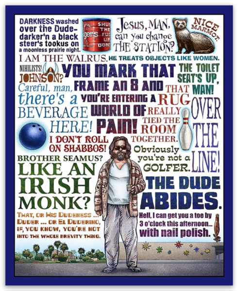 Der Große Lebowski, Der Typ, Zeichnung The Big Lebowski – The