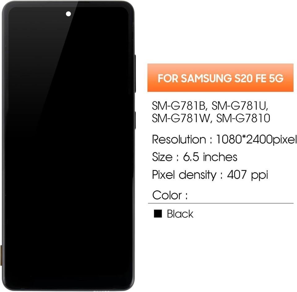 OLED For Samsung S20 FE 5G Screen Replacement G781U LCD Digitizer ...
