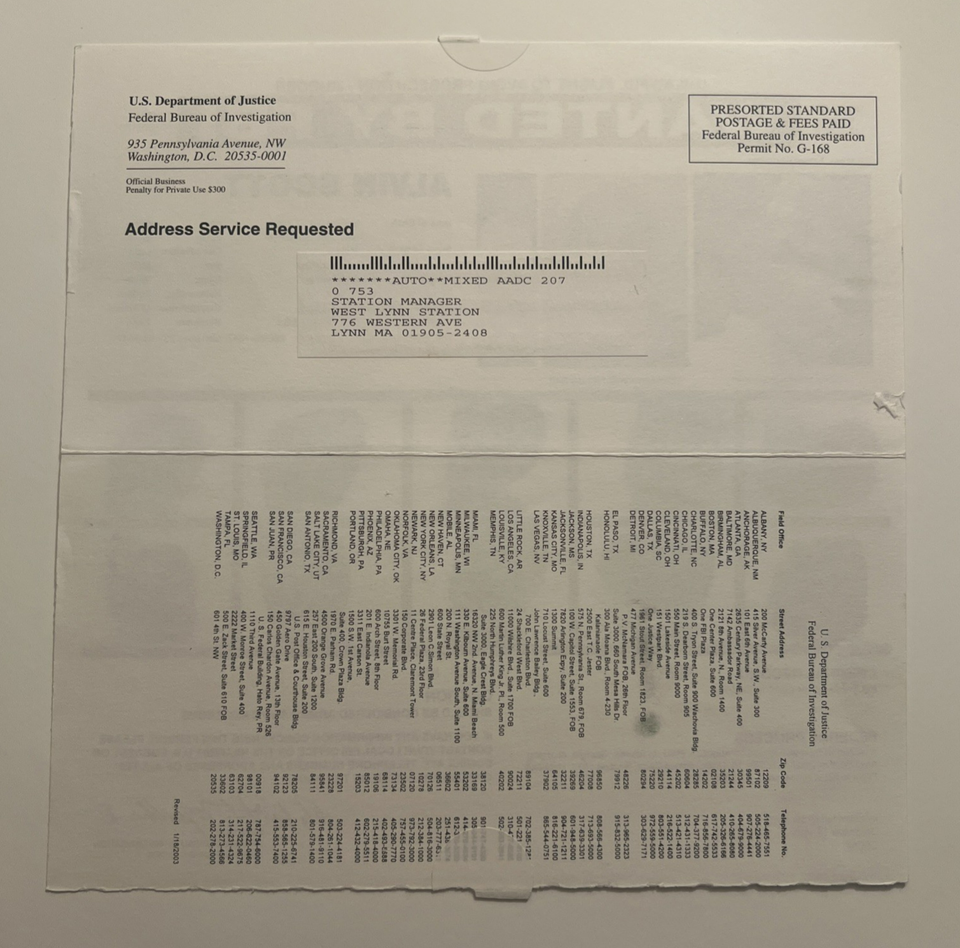 RARE HTF- FBI WANTED POSTER- ALVIN SCOTT - MURDER | eBay