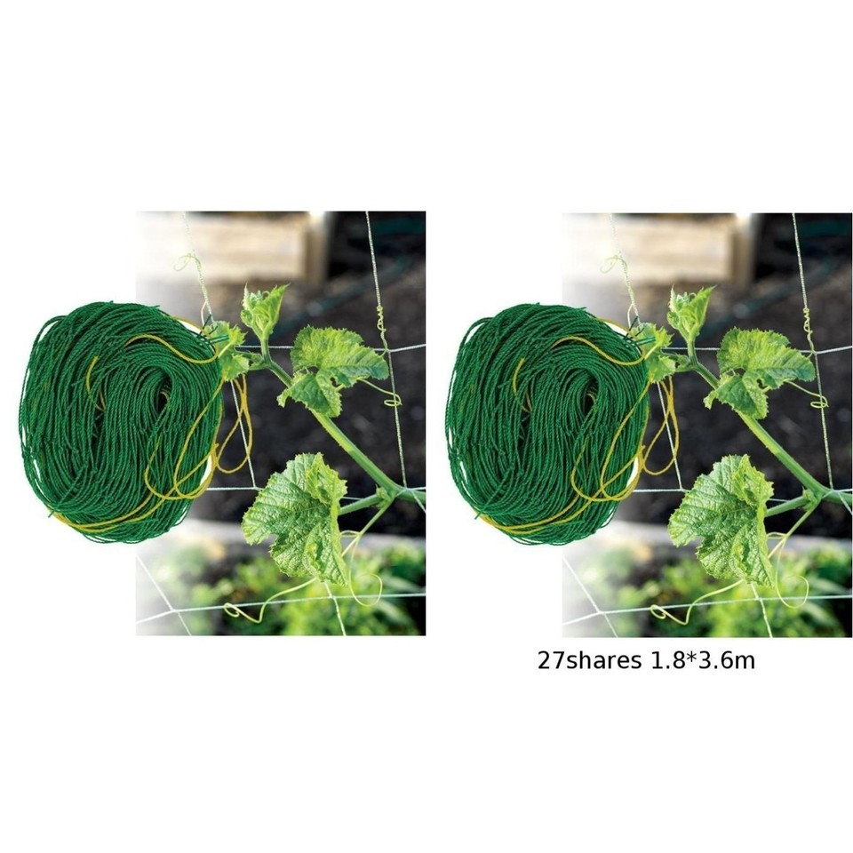 Nylon Climbing Net 27 Shares 1 8x3 6m Space Saving for Vegetable Growth ...