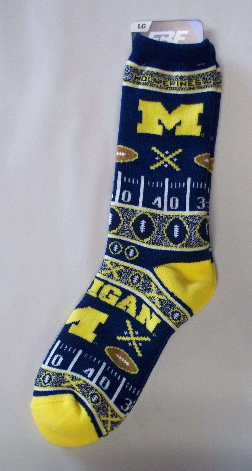 Michigan Wolverines Socks Large Size 10 to 13 Super Fan | eBay