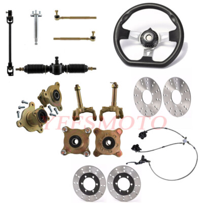 Steering Wheel Gear Rack Pinion Shaft Disc Rotor Brake Assembly for 4 ...