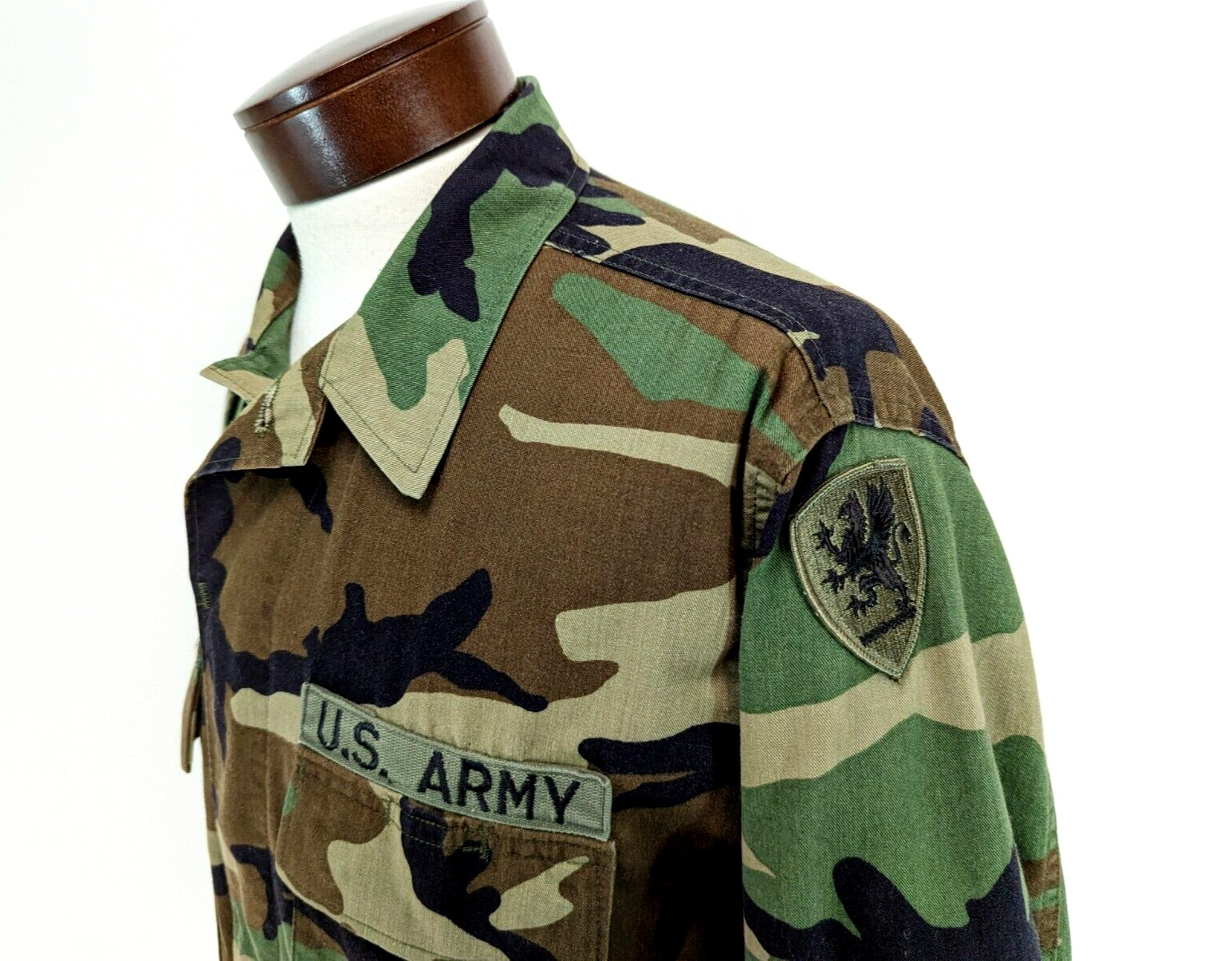 US ARMY Men's Woodland Camo Combat Field Military Jac… - Gem