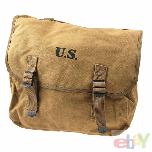 WWII US Army M1936 M36 Musette Field Bag Backpack Haversack Color Khaki ...