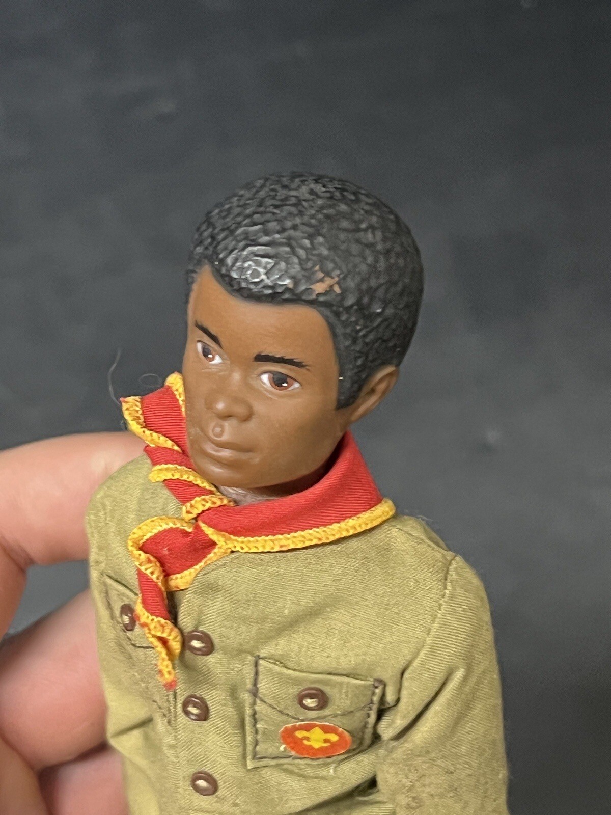 STEVE BOY SCOUT Vintage 1974 Black Kenner Action Figure Cub Scouts Doll ...