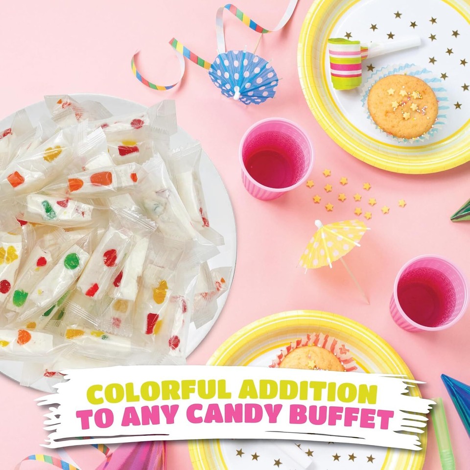 Jujube Candy Nougat with Jelly Pieces, Individually Wrapped, 12-Ounce ...