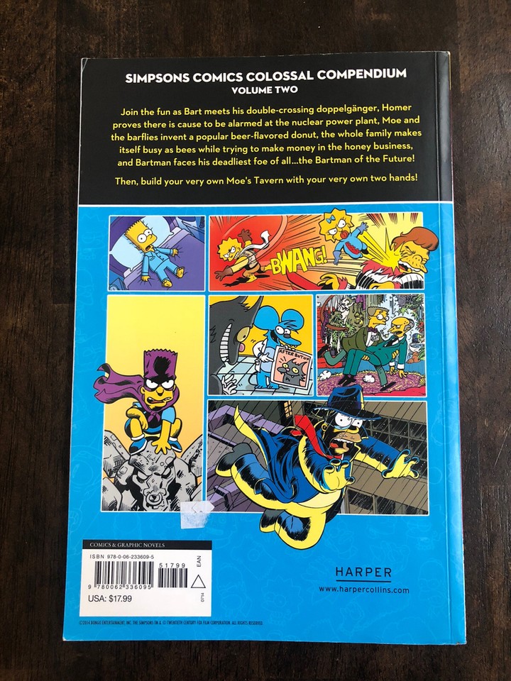 Simpsons Comics Colossal Compendium, Volume 2 by Matt Groening Cartoon ...