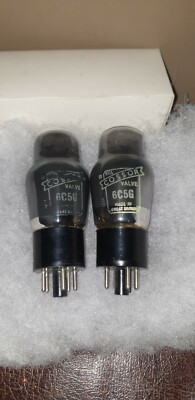 10x 6C5G / CV581 BLACK TUBE BY COSSOR GREAT BRITAIN | eBay