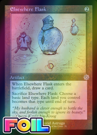 x1 Elsewhere Flask BRO RETRO BRR MTG 78/126 FOIL UNCOMMON SCHEMATIC M ...