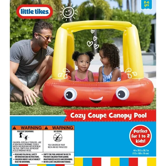 Little Tikes Cozy Coupe Canopy Pool NEW NIB AGES 2-6, For 1-2 Kids | eBay
