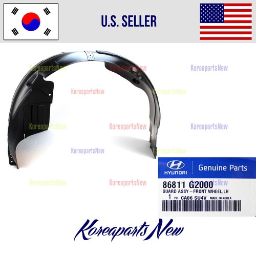 FRONT Fender Liner Left Driver Side 86811G2000 ⭐GENUINE⭐ HYUNDAI IONIQ ...