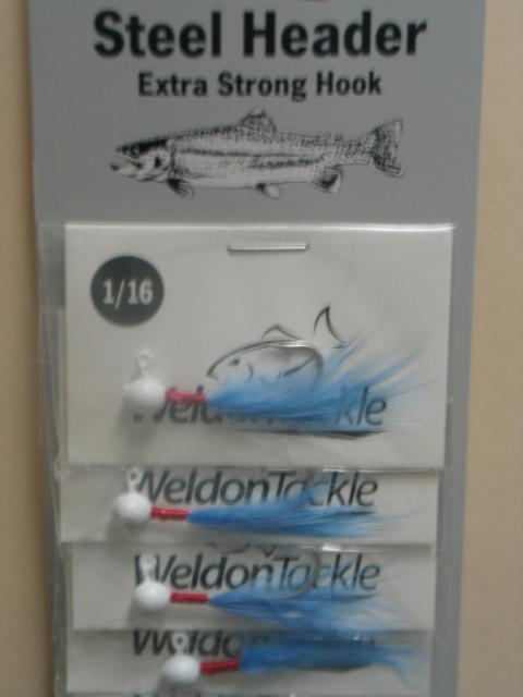 Lot Of 12 Weldon Mini Foo Steel Header Jigs 1/16oz BLUE Steelhead/Trout ...