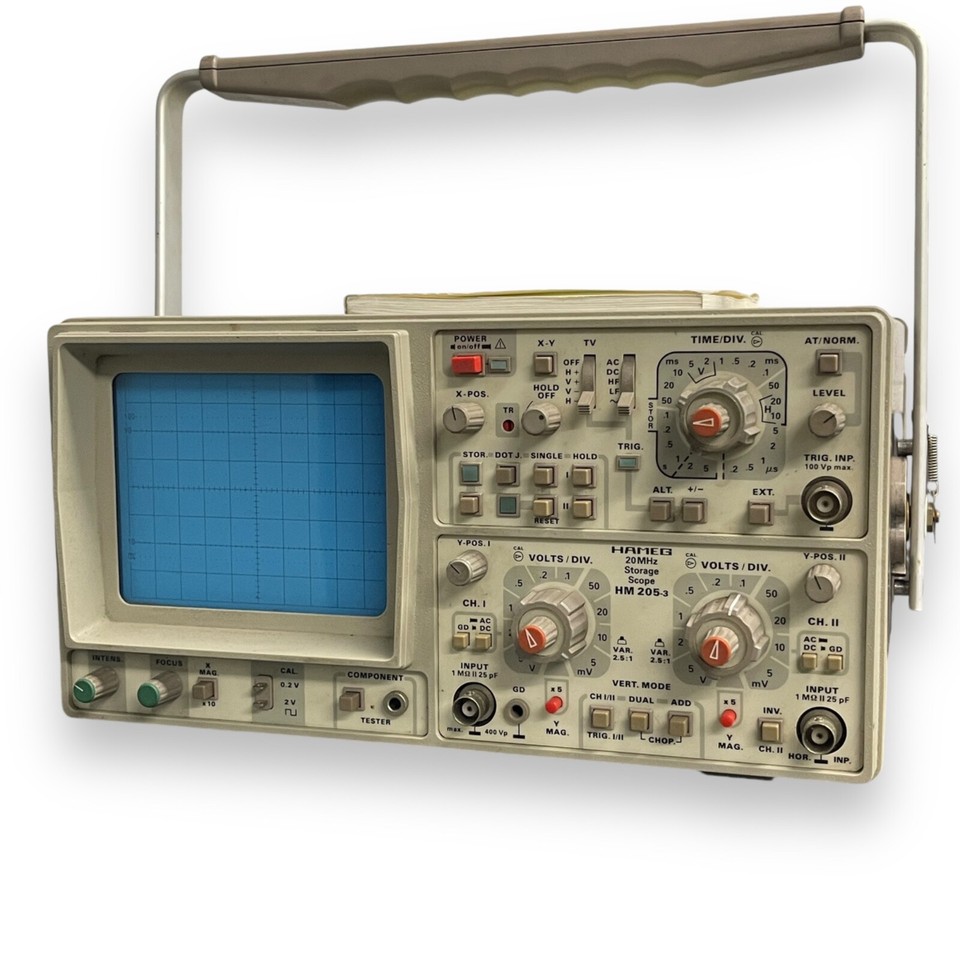 Hameg Oscilloscope Model HM205-3 WITH MANUAL - NO CABLES - UNTESTED | eBay