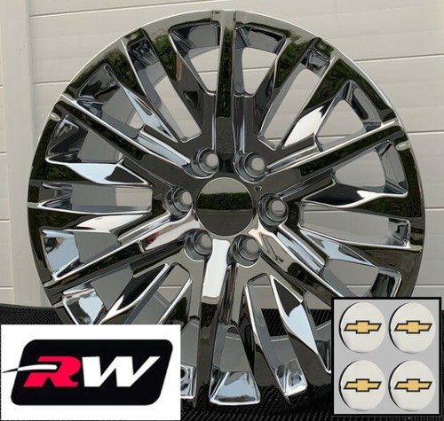 20 x9" inch Chevy Tahoe OE Replica Wheels Chrome 2019 Sierra Denali ...